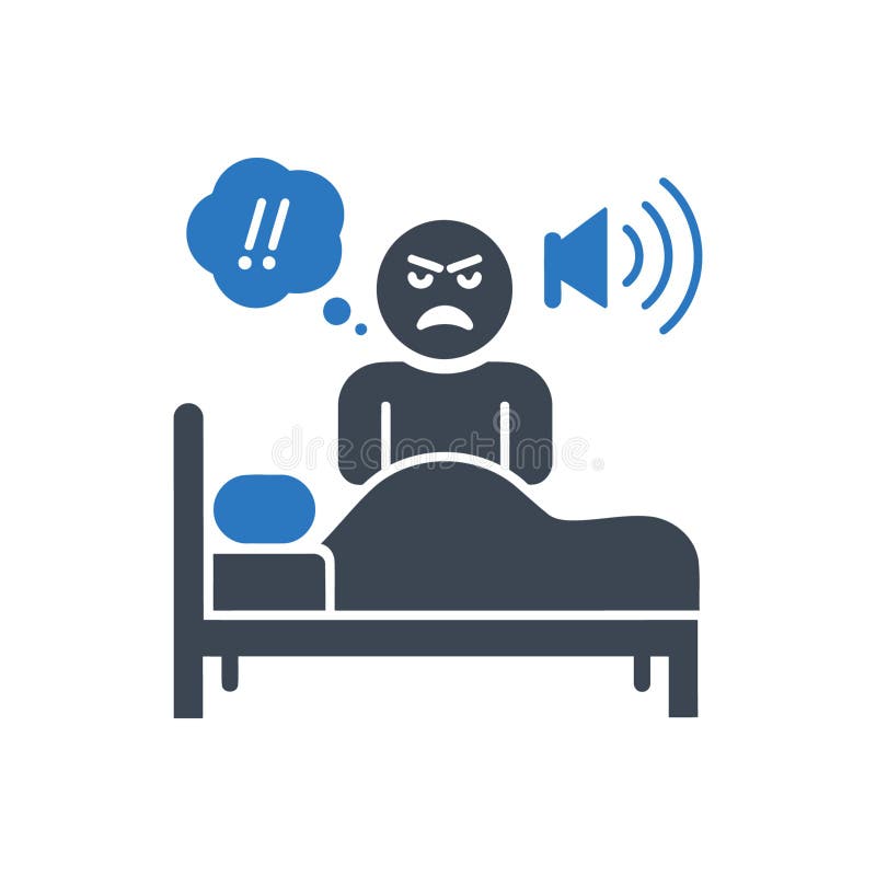 Angry Sleepless Night Icon stock vector. Illustration of insomnia ...