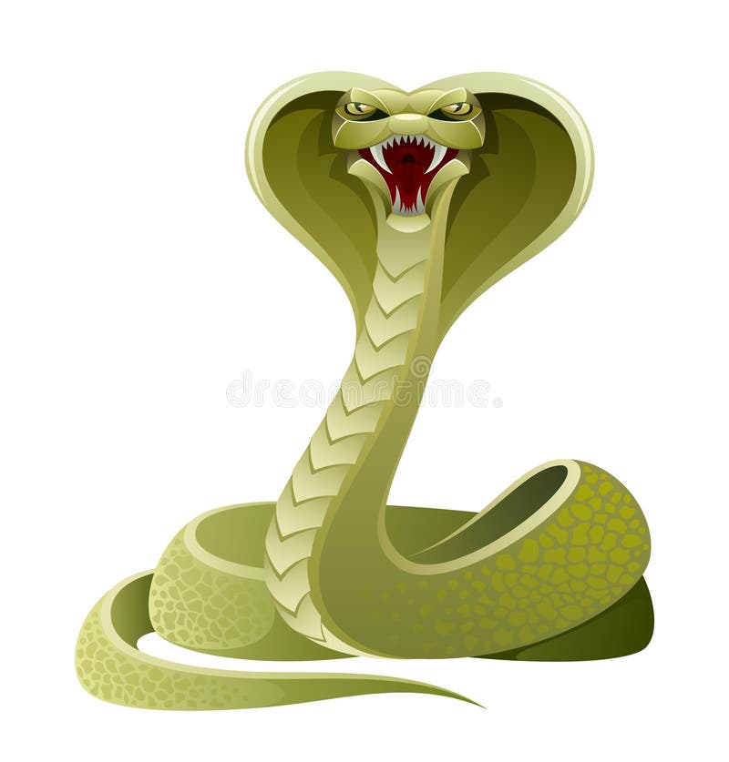Angry snake icon. stock vector. Illustration of reptile - 214204306