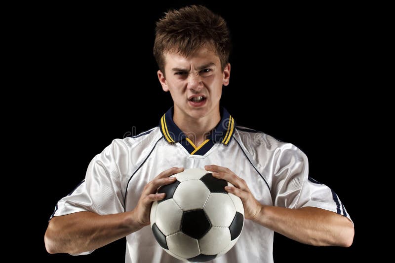 Angry soccer stock photo. Image of frustrated, round - 25626690