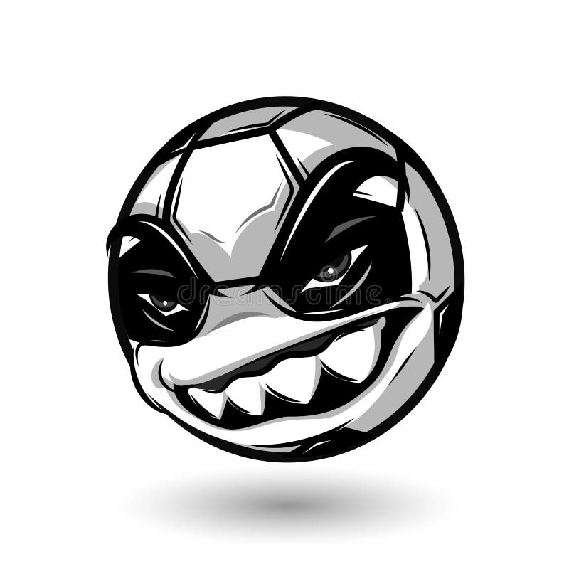 Ball Face Mean Soccer Stock Illustrations – 64 Ball Face Mean Soccer ...