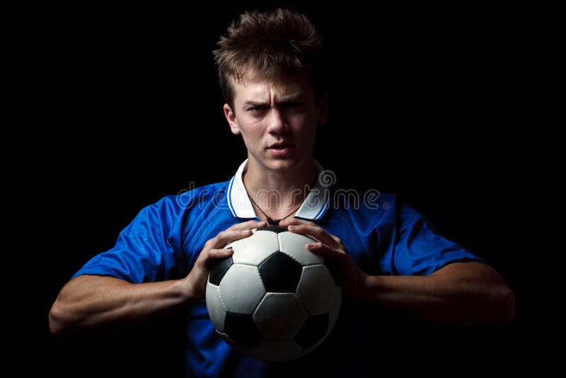 Angry soccer player stock image. Image of ball, plimsoll - 25504603