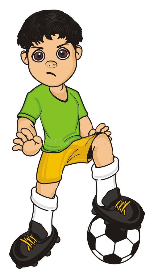 Angry Soccer Player stock illustration. Illustration of placating ...