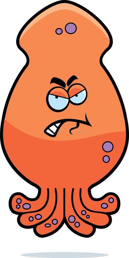 Cartoon Angry Squid Stock Illustrations – 499 Cartoon Angry Squid Stock ...