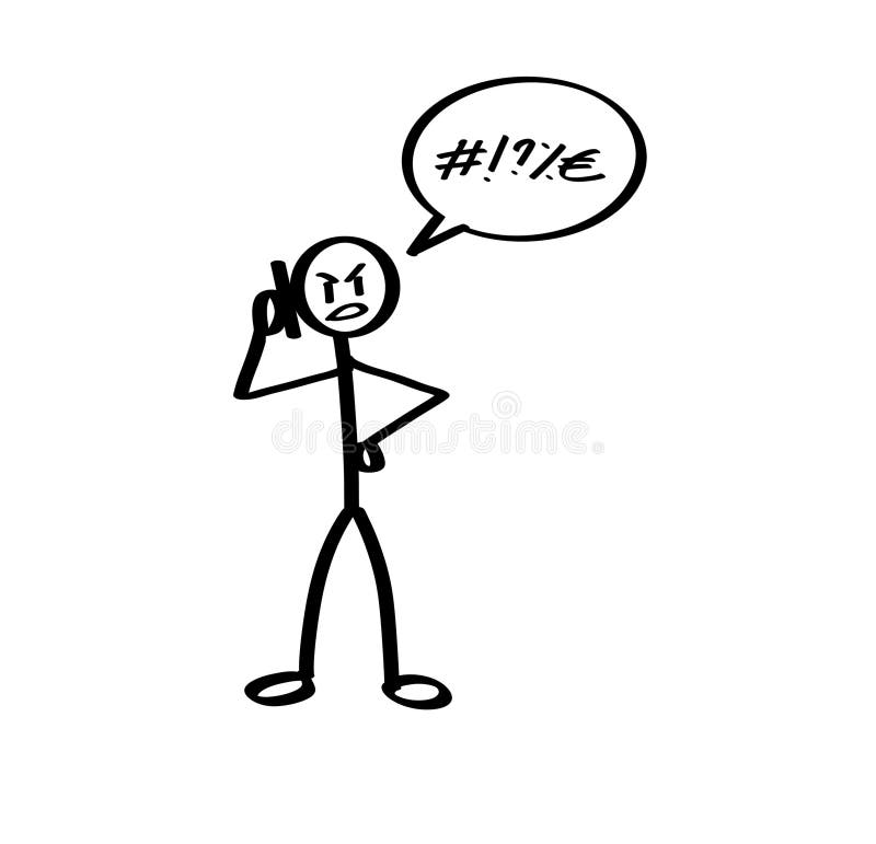 Stick Man Phone Stock Illustrations – 2,526 Stick Man Phone Stock ...