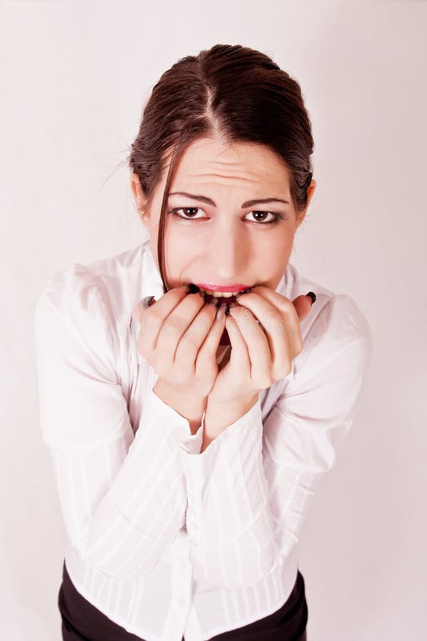 Angry Stressed Businesswoman Stock Photo - Image of negative, emotion ...