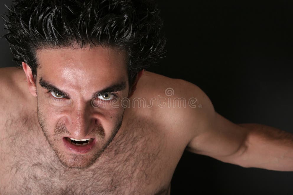Angry strong man stock photo. Image of eyes, fight, mouth - 1220234