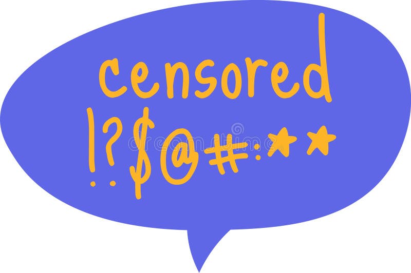 Angry Symbols Censored Speech Bubble Stock Illustration - Illustration ...