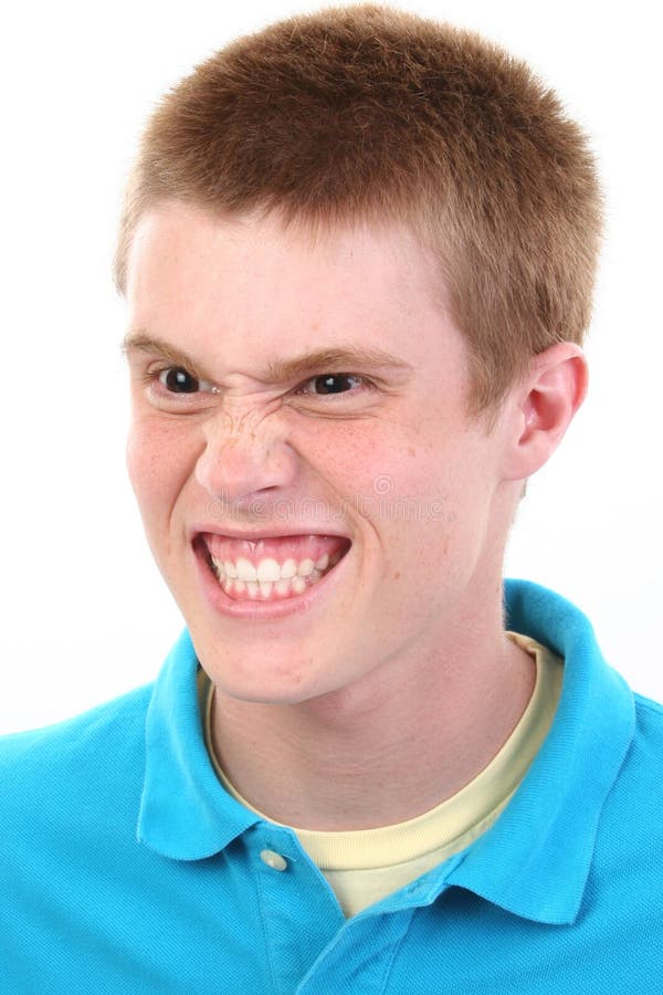 Angry Teen Boy stock photo. Image of caucasian, adolescent - 394758