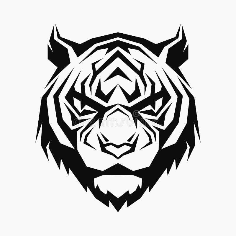 Angry Tiger Head, Face Logo. Vector Logo Template Stock Vector ...