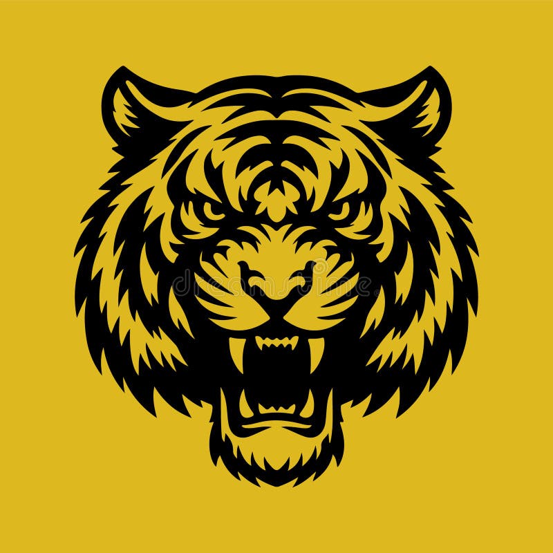 Angry Tiger Head Vector Icon Logo Stock Vector - Illustration of ...
