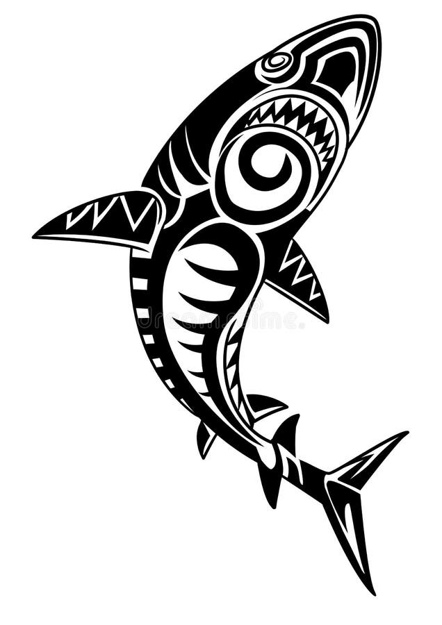 Tribal Shark - Sea Monster SVG Digital Download - Tribal, Tattoo Cricut ...