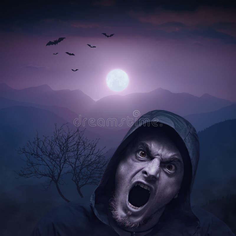 Angry Vampire with Red Eyes Stock Image - Image of vampire, ugly: 52972373