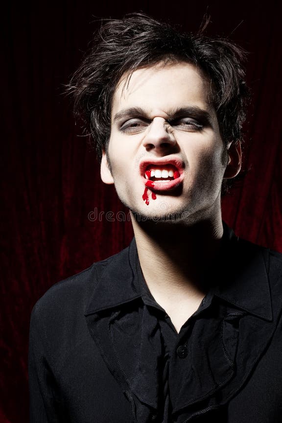 Angry Vampire Showing His Teeth Stock Image - Image of scary, vampire ...