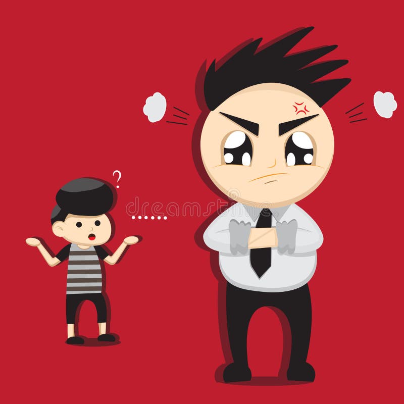 He is angry stock vector. Illustration of anonymous, paper - 50524180