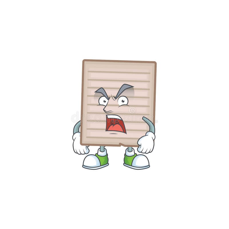 Angry Vintage Scrapbook Paper Cartoon for Note Stock Vector ...