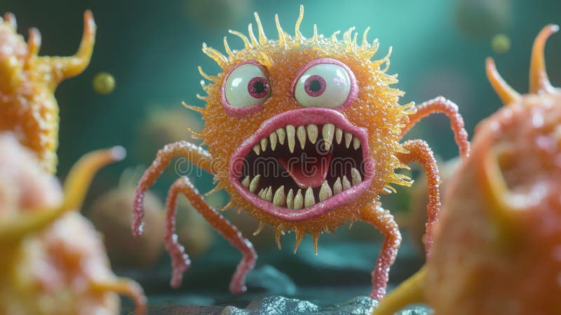 Angry Virus Animation stock photo. Image of angry, animation - 379050124
