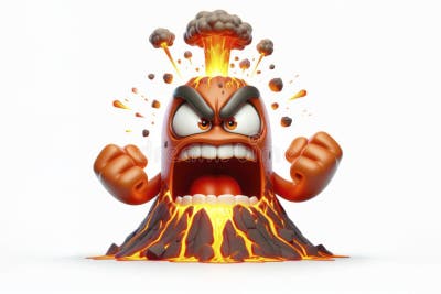 Angry Cartoon Volcano Stock Illustrations – 60 Angry Cartoon Volcano ...