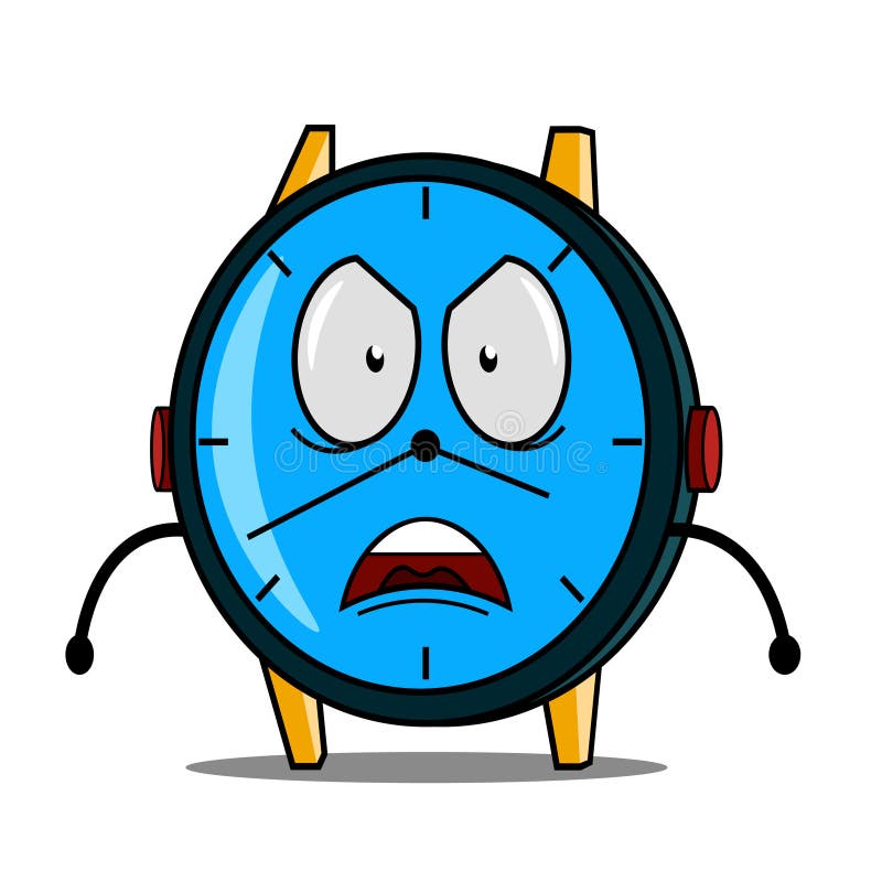Angry Watch Animation stock illustration. Illustration of vector ...