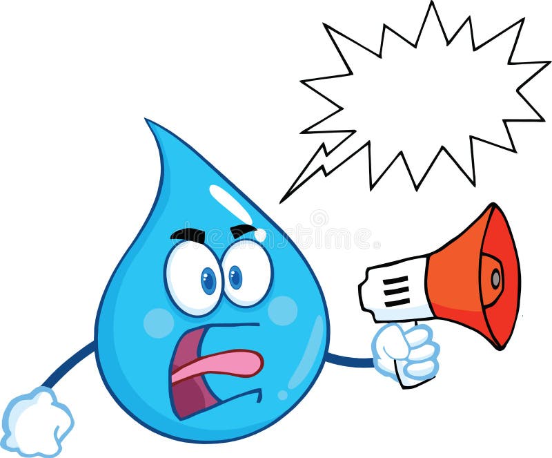 Cartoon Water Drop Angry Stock Illustrations – 186 Cartoon Water Drop ...