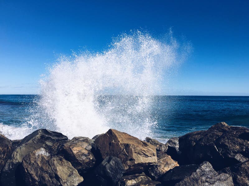 Angry Wave stock photo. Image of angry, splash, nature - 73917058