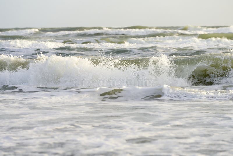 Waves Rolling in from the Ocean Stock Image - Image of waves, crash ...
