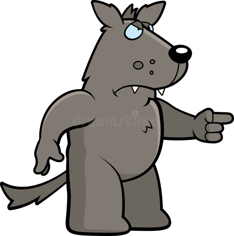 Angry Wolf stock vector. Illustration of unhappy, animal - 7494591