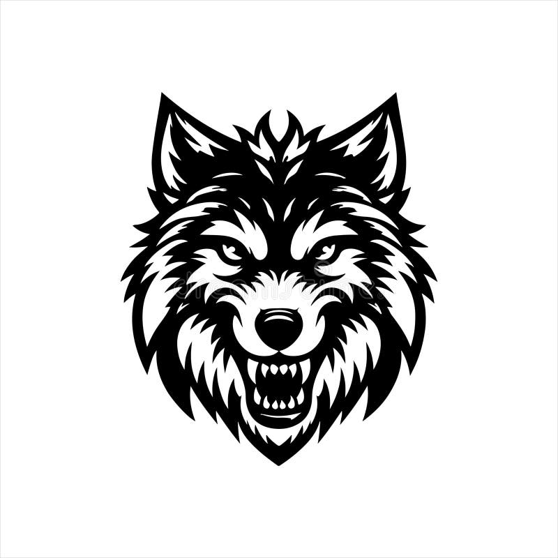 Angry Wolf Vector Illustration Art Stock Vector - Illustration of strength, animal: 338709557