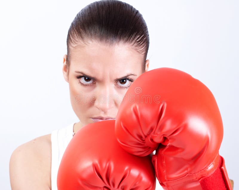 Angry woman stock photo. Image of sport, fighting, fighter - 14658760