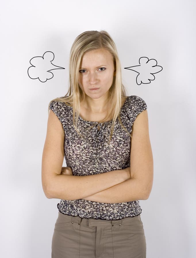 Angry Woman stock image. Image of agitated, girl, firm - 1616327
