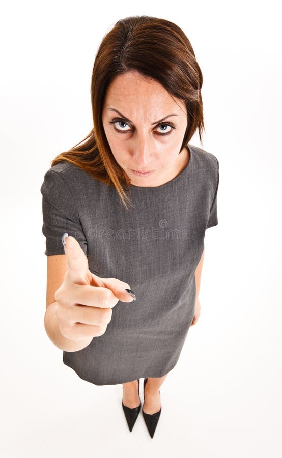 Angry woman stock image. Image of white, portrait, view - 22856575