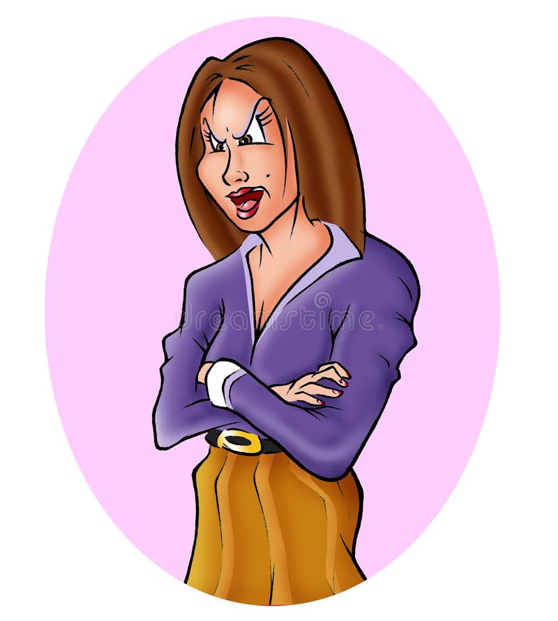 Angry Woman Illustration Stock Illustrations – 23,092 Angry Woman ...
