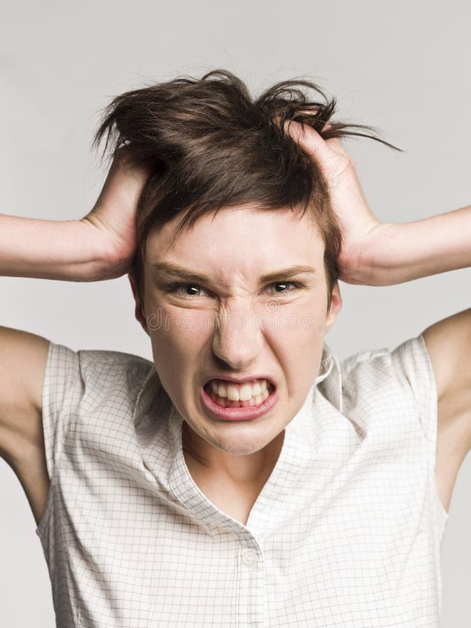 Angry woman stock image. Image of head, confidence, happiness - 9874975