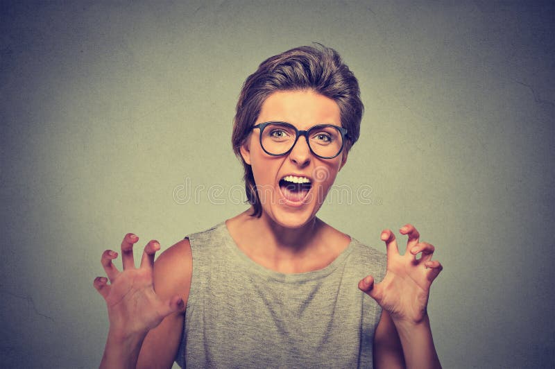 Desperate Angry Woman Bending Bars of Her Prison Cell Stock Image ...