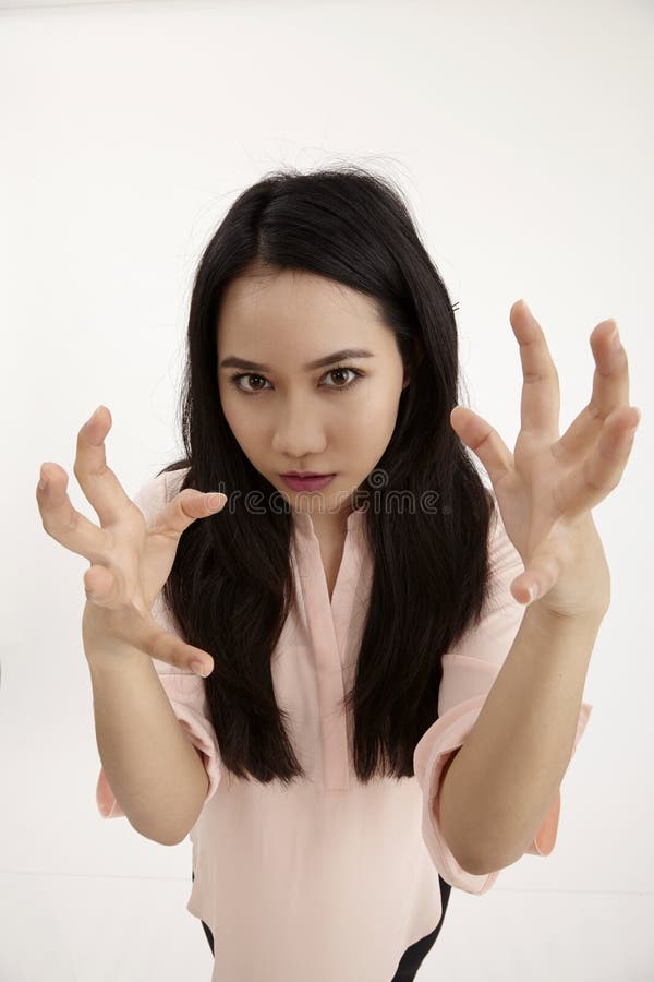 Angry woman stock image. Image of outraged, annoyed - 105794375