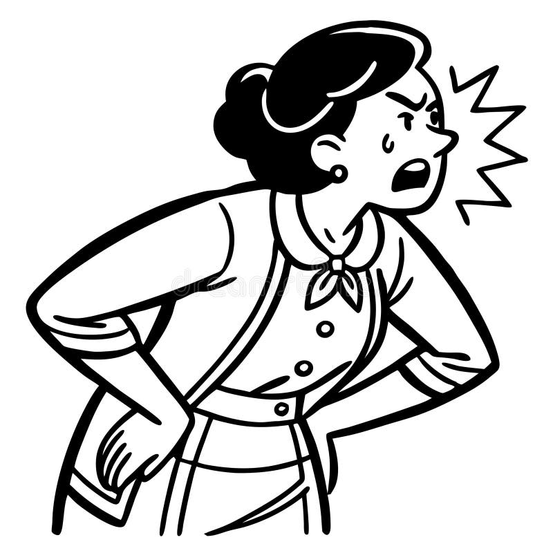 Angry Woman Shouting with Hands on Hips Expressing Frustration and ...