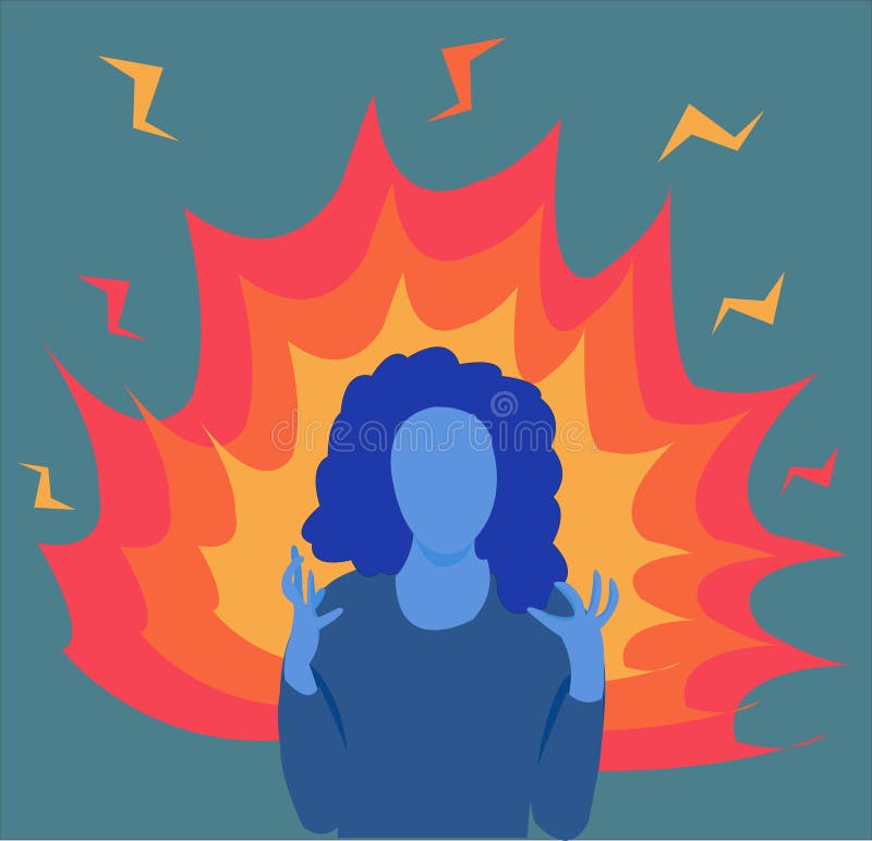 Girl Fire Anger Stock Illustrations – 90 Girl Fire Anger Stock ...