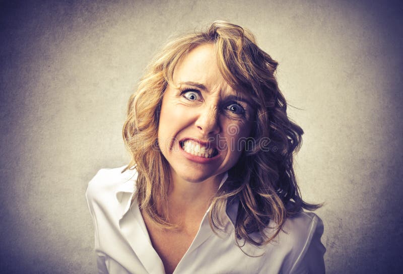Angry woman stock photo. Image of sadness, caucasian - 32889660