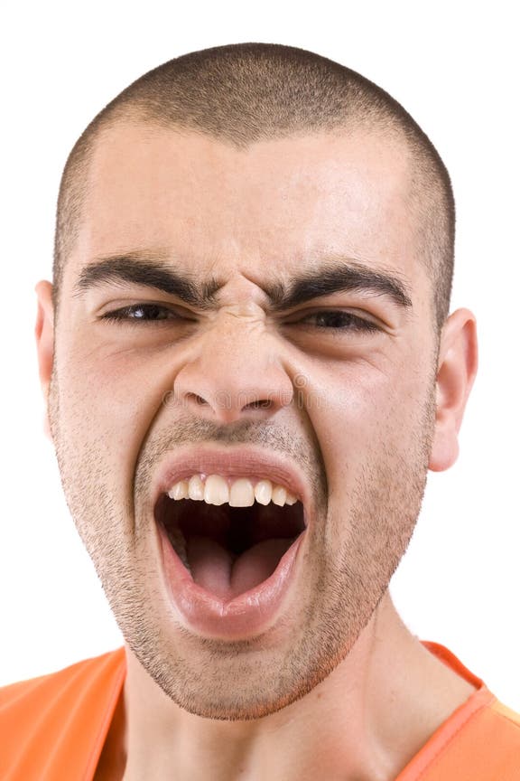 Angry worker stock image. Image of studio, frustrated - 16659733