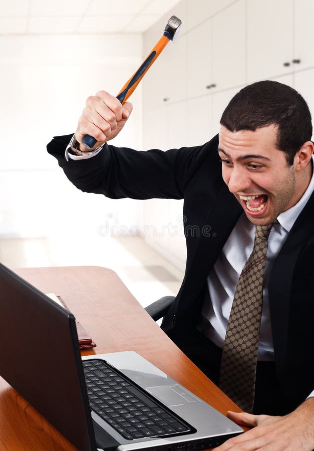 Angry worker stock photo. Image of workman, tool, muscleman - 16956732