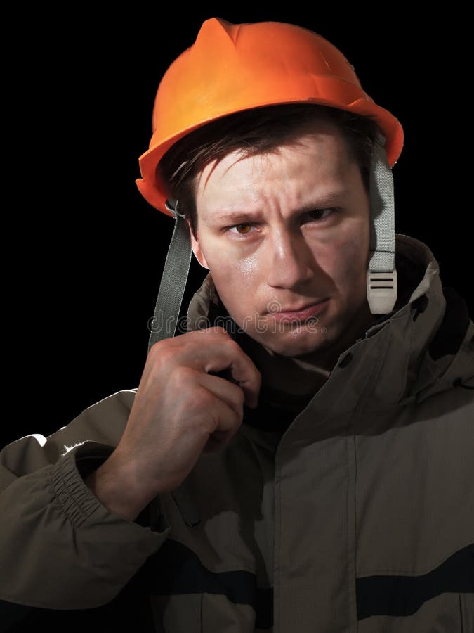 Angry Worker with Sign stock photo. Image of caucasian - 18843050