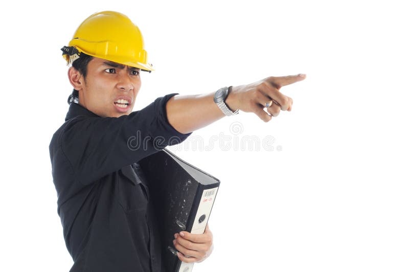 679 Workers Pointing Isolated Background Stock Photos - Free & Royalty ...
