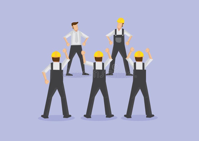 Angry Workers on Strike Vector Illustration Stock Vector - Illustration ...