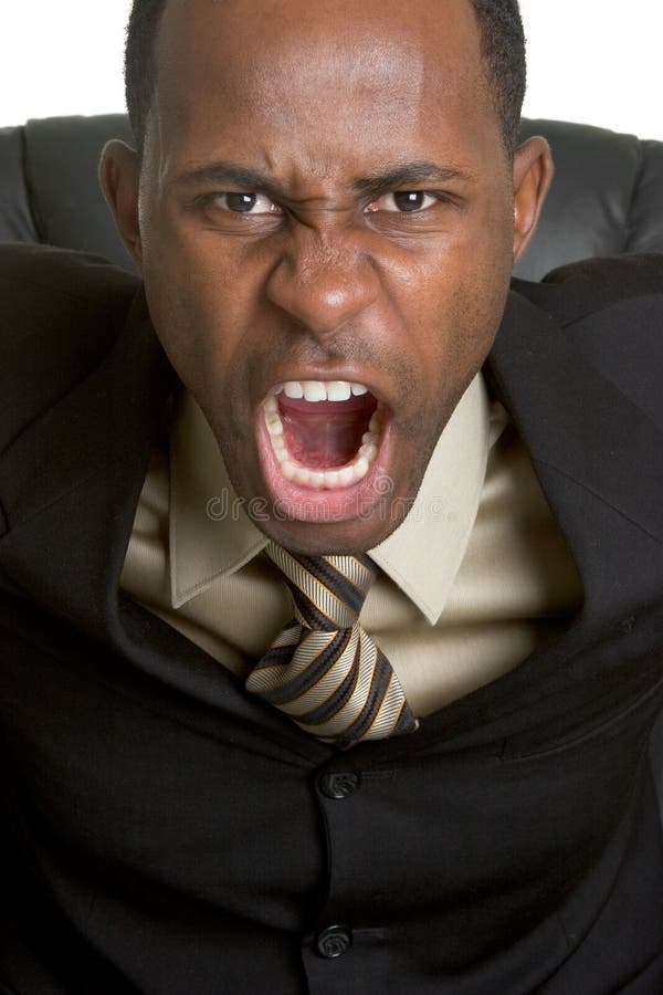 Angry Yelling Businessman stock image. Image of screaming - 5150527