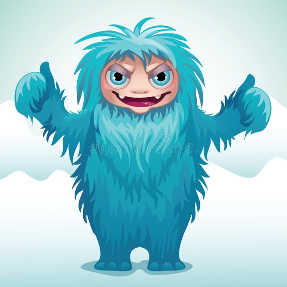 Angry yeti monster stock vector. Illustration of character - 27199130