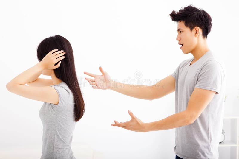 Young couple arguing stock image. Image of adults, date - 825447