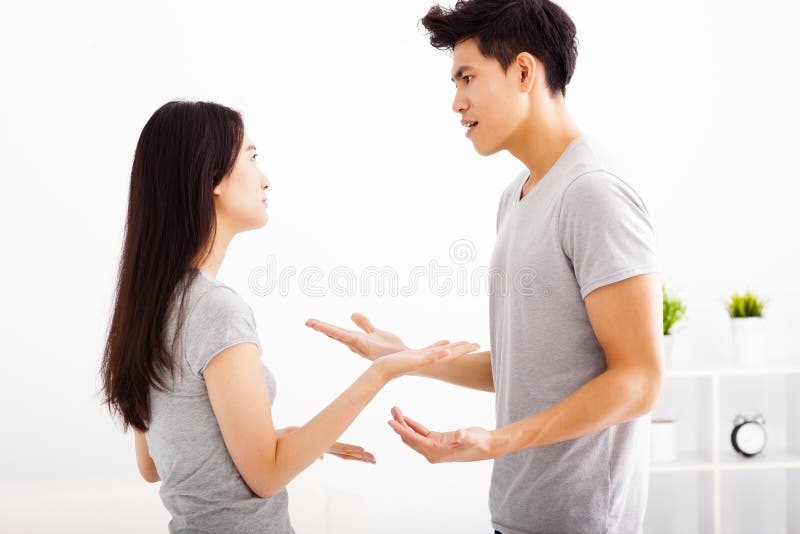 Young couple arguing stock image. Image of adults, date - 825447