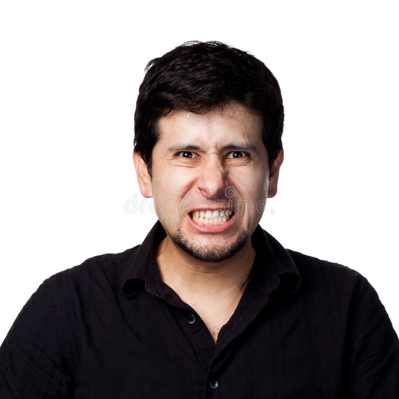 Angry young man stock photo. Image of actor, face, comedy - 13936994