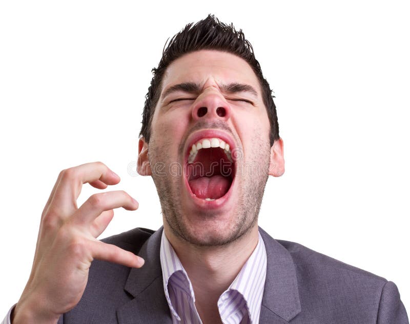 Angry young man screaming stock image. Image of shoulders - 19746691