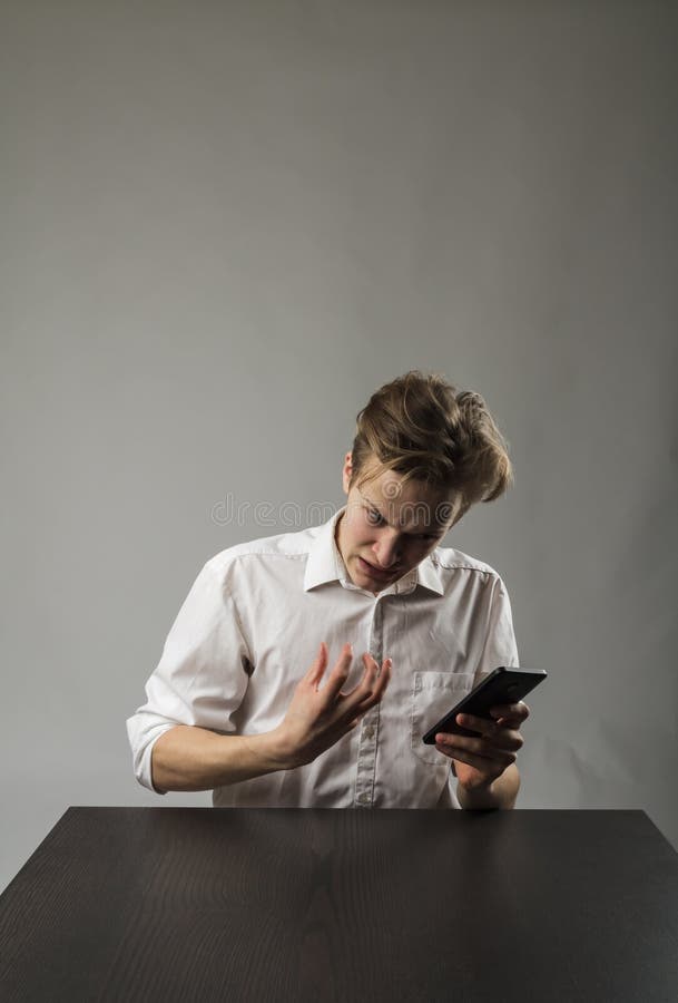 Angry Teen Boy Phone Call Stock Photos - Free & Royalty-Free Stock ...