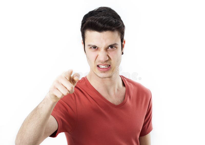 Angry Young Man Pointing on You Stock Photo - Image of angry ... Angry Young Man Pointing on You Stock Photo - Image of angry ...
